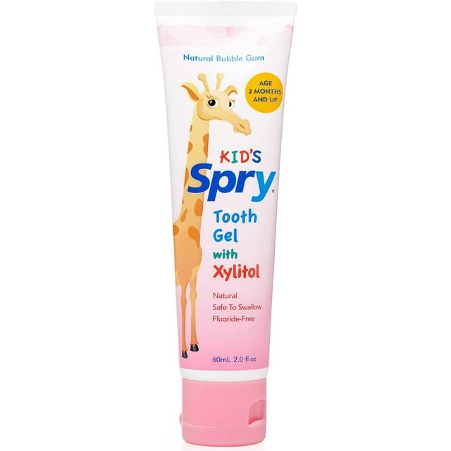 Spry Xylitol Toothpaste, Natural Tooth Gel for Kids 3 Months Plus ...