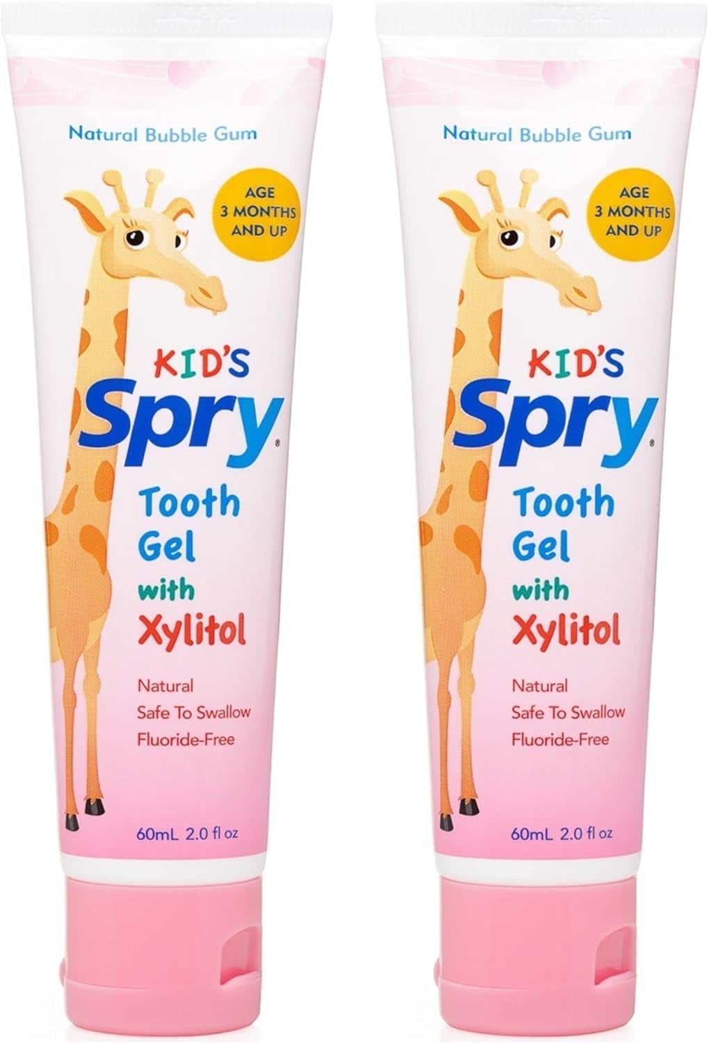 Spry Kids Xylitol Tooth Gel, Bubble Gum Flavor, 2 fl oz 2 Pack ...