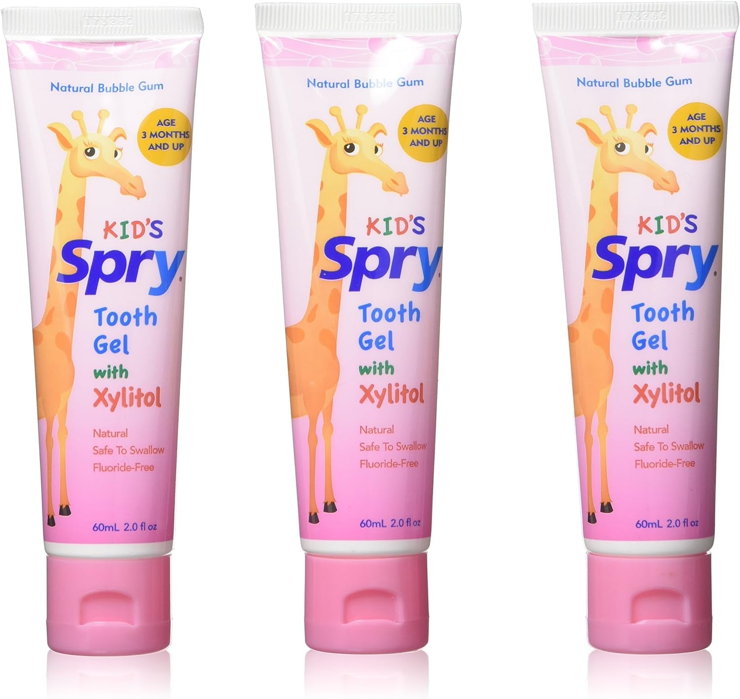 Spry Xylitol Toothpaste, Natural Tooth Gel for Kids 3 Months Plus ...