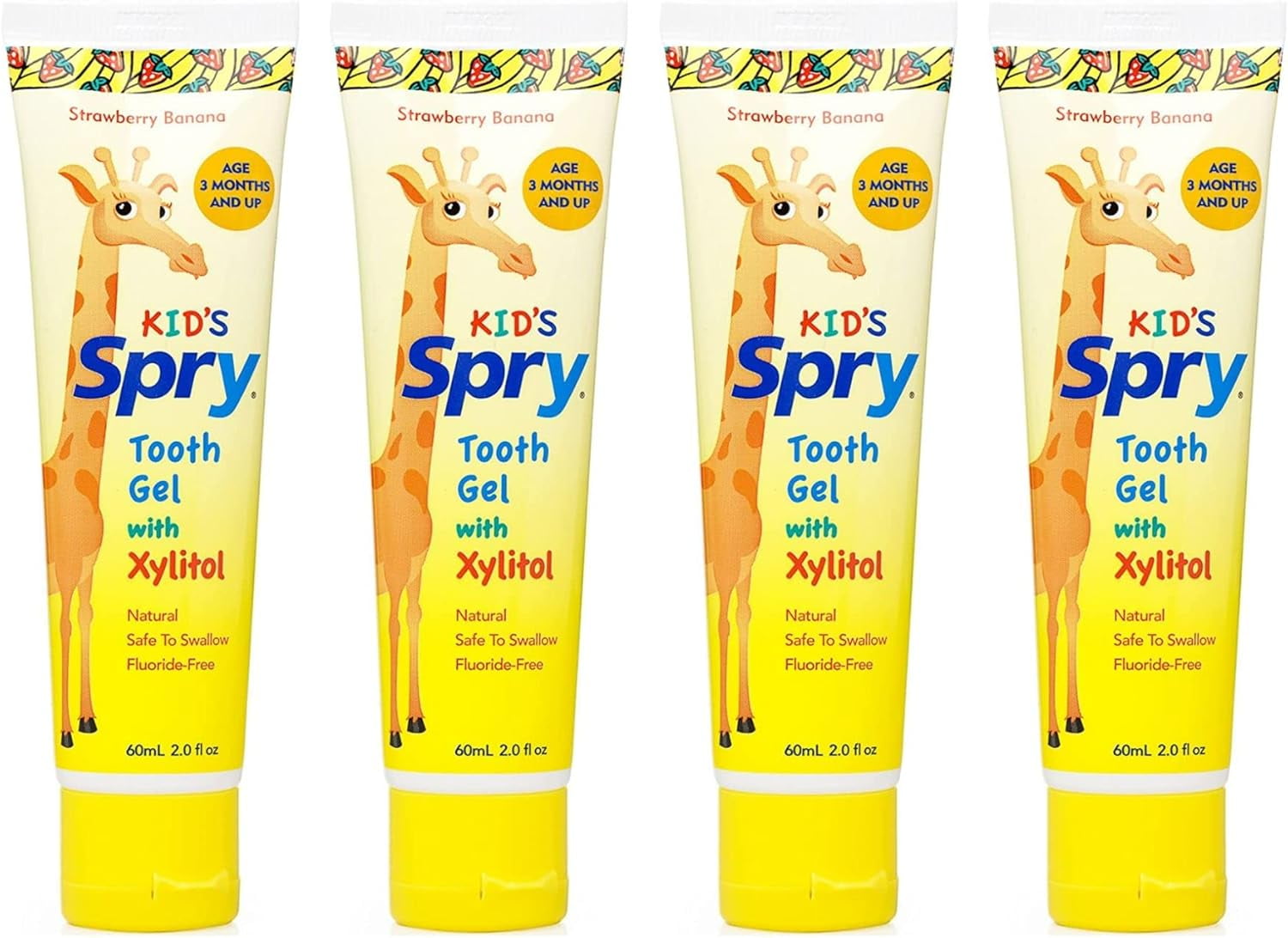 Spry Xylitol Toothpaste, Natural Tooth Gel for Kids 3 Months Plus ...