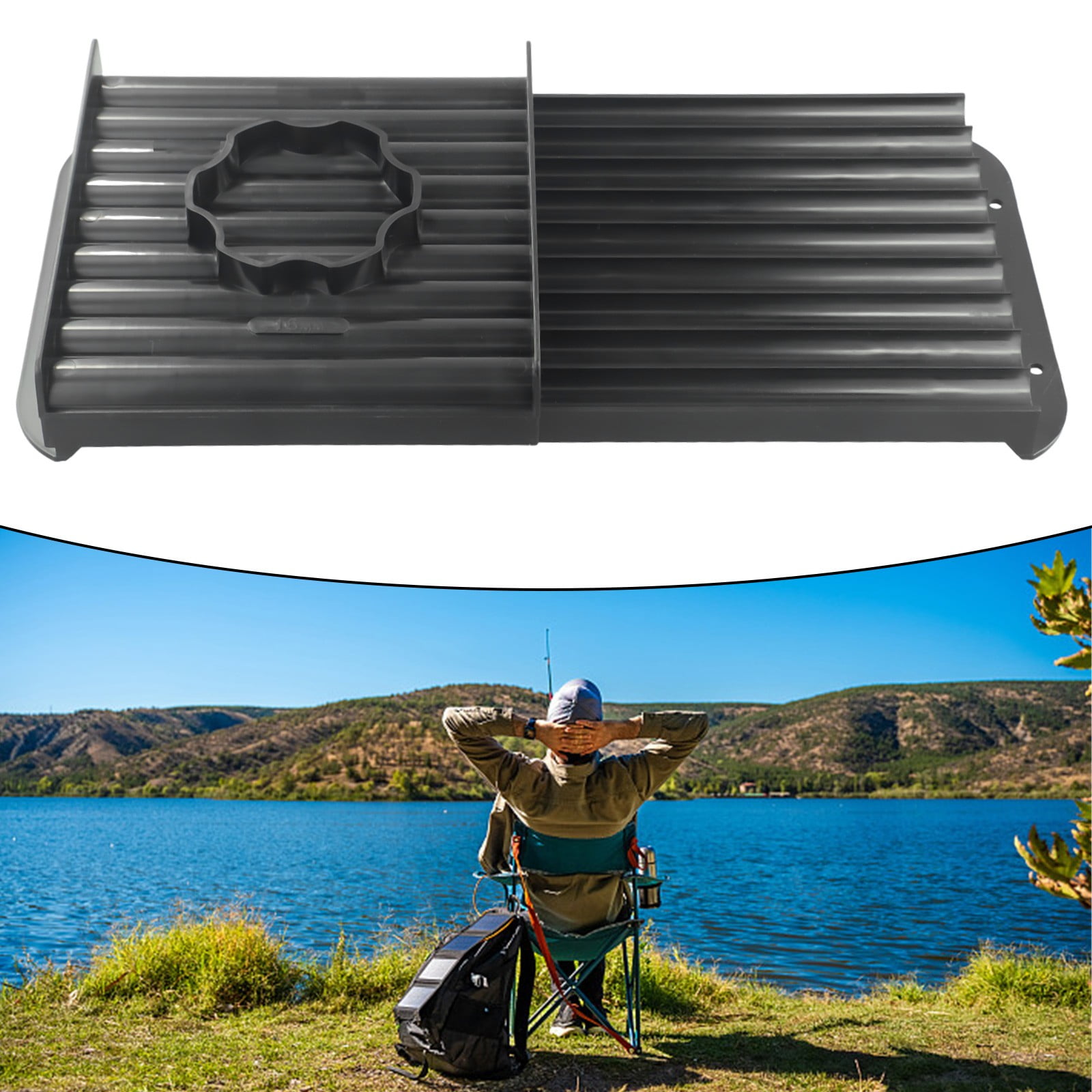 Spshop Boilies Rolling Table,Diameter 16mm,Black ABS,11.8x5.9in,1pcs,An ...