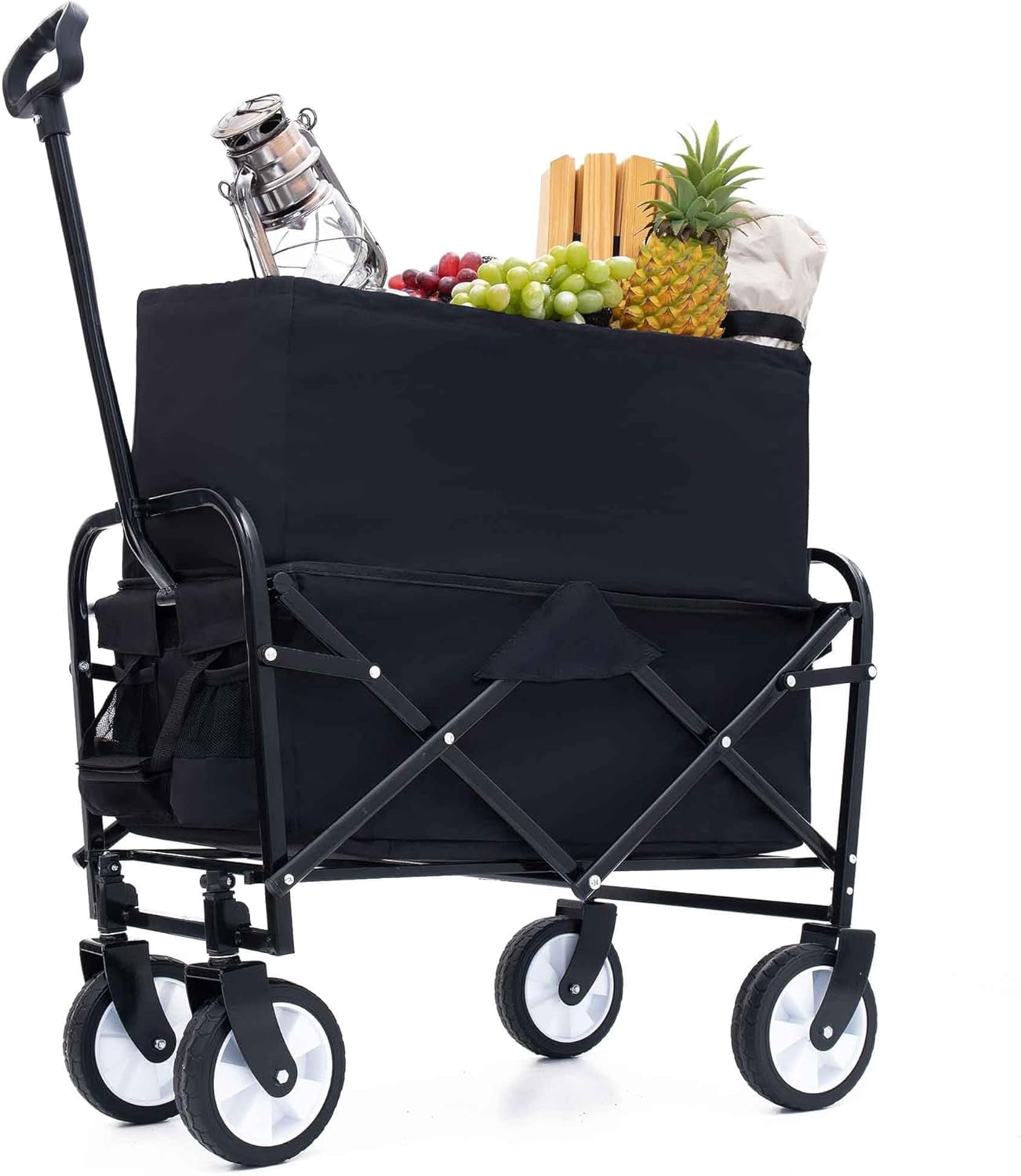 Spthe Expandable Collapsible Wagon Cart - Dual-Layer 200% Storage ...