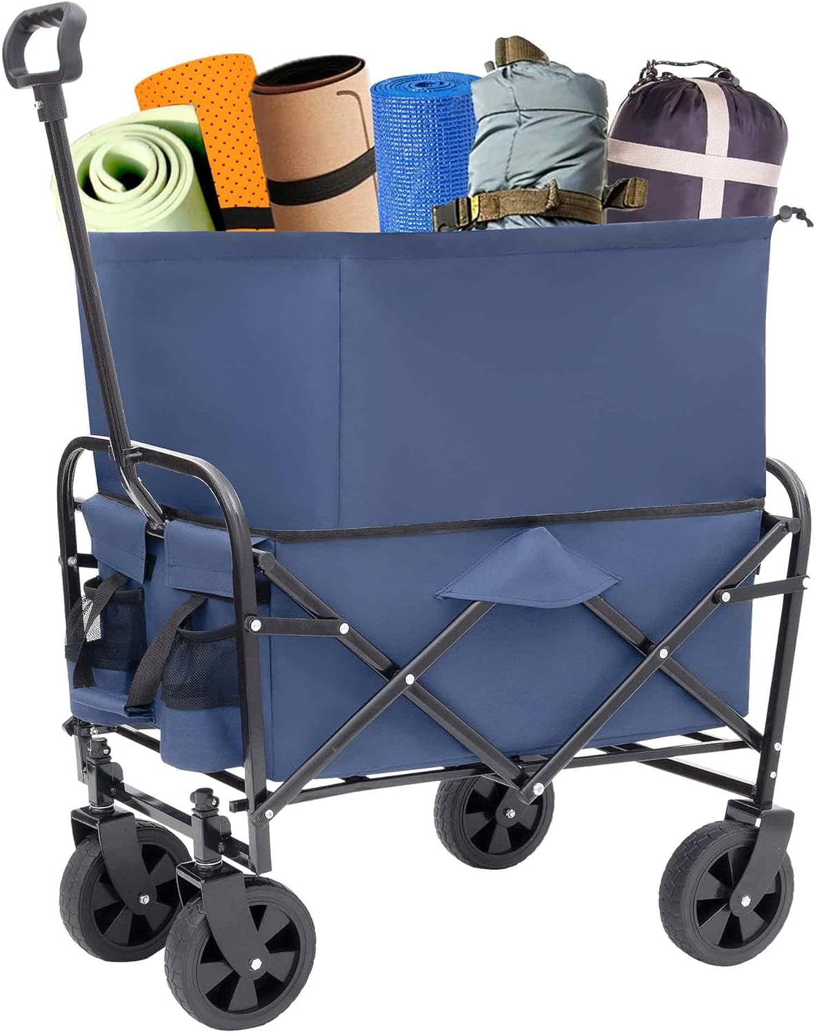 Spthe Expandable Collapsible Wagon Cart - Dual-Layer 200% Storage ...