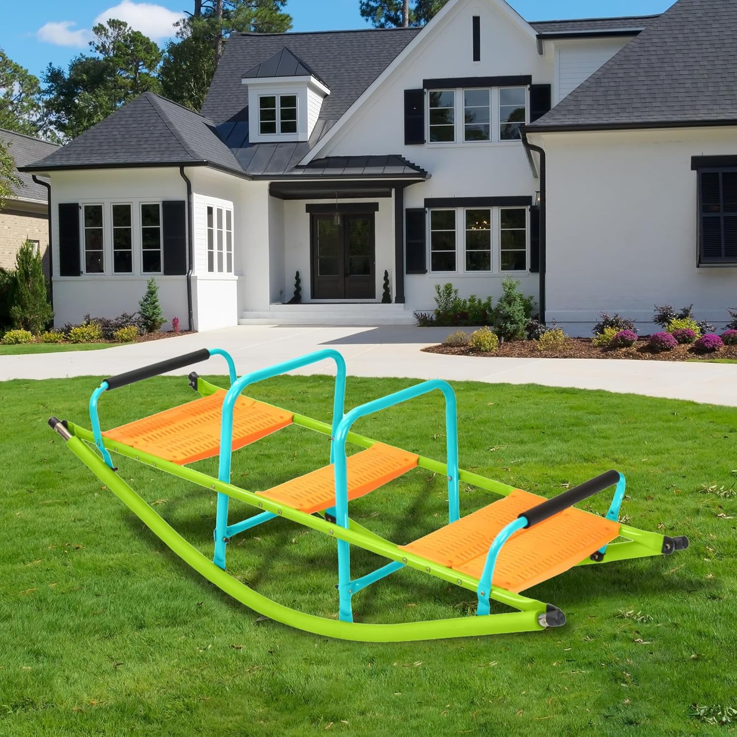 Spthe Kids Seesaw Plastic Seat Playground Equipment Cute Baby Plastic ...
