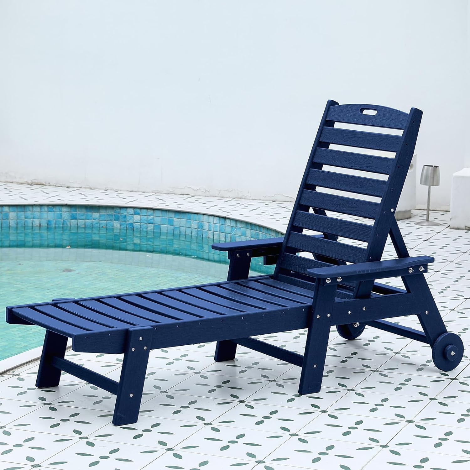 Spthe Lounge Chair Outdoor, Oversized Chaise Lounge Chair with Wheels ...