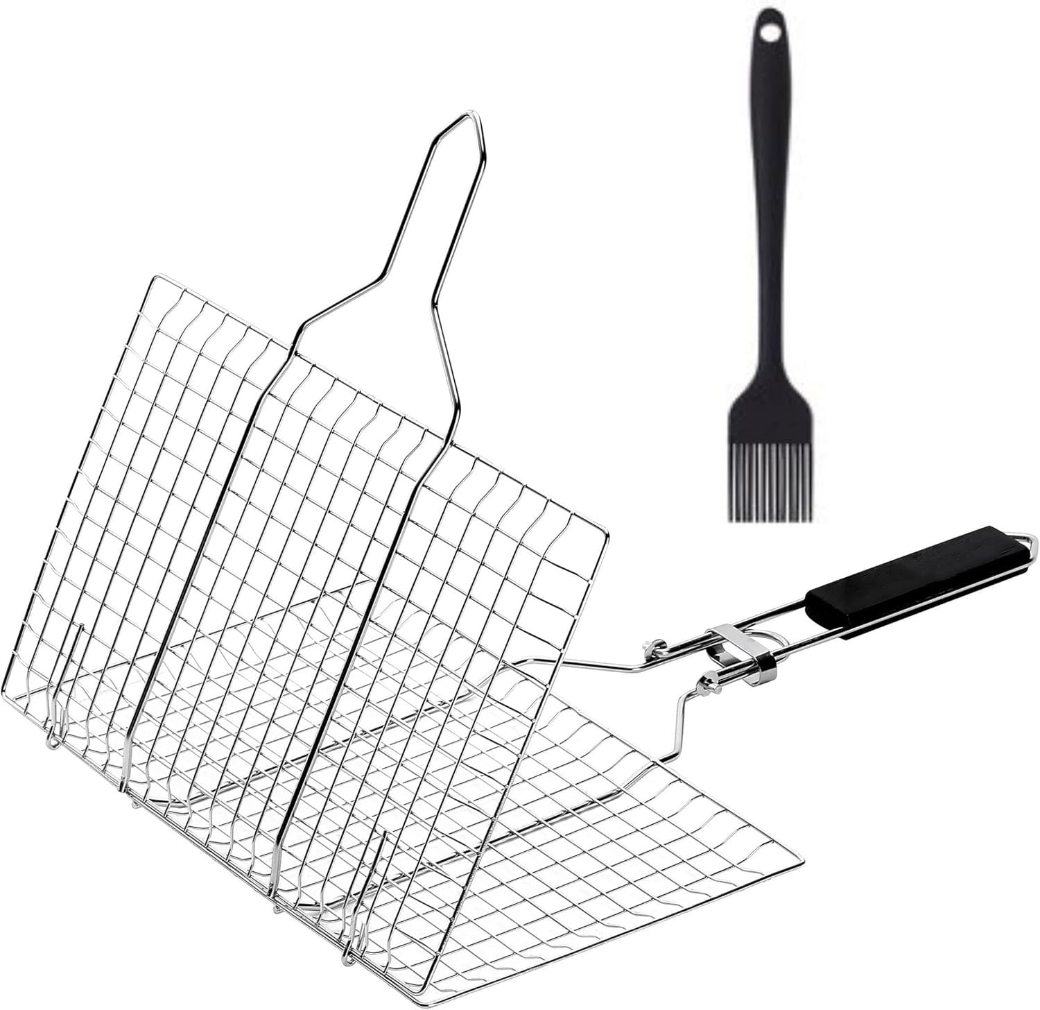 Spthe Stainless Steel Fish & Vegetable Grill Basket - Walmart.com