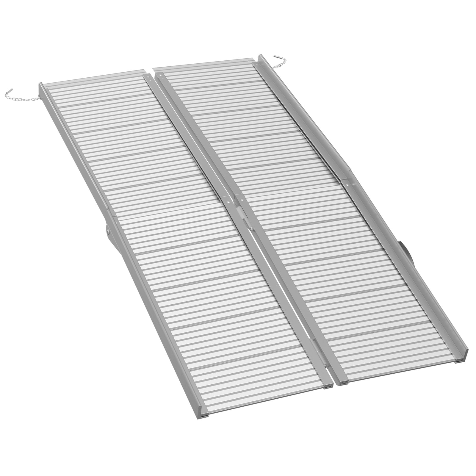 Spthe Wheelchair Ramp, Foldable Aluminum Threshold Ramp with Non-Slip ...