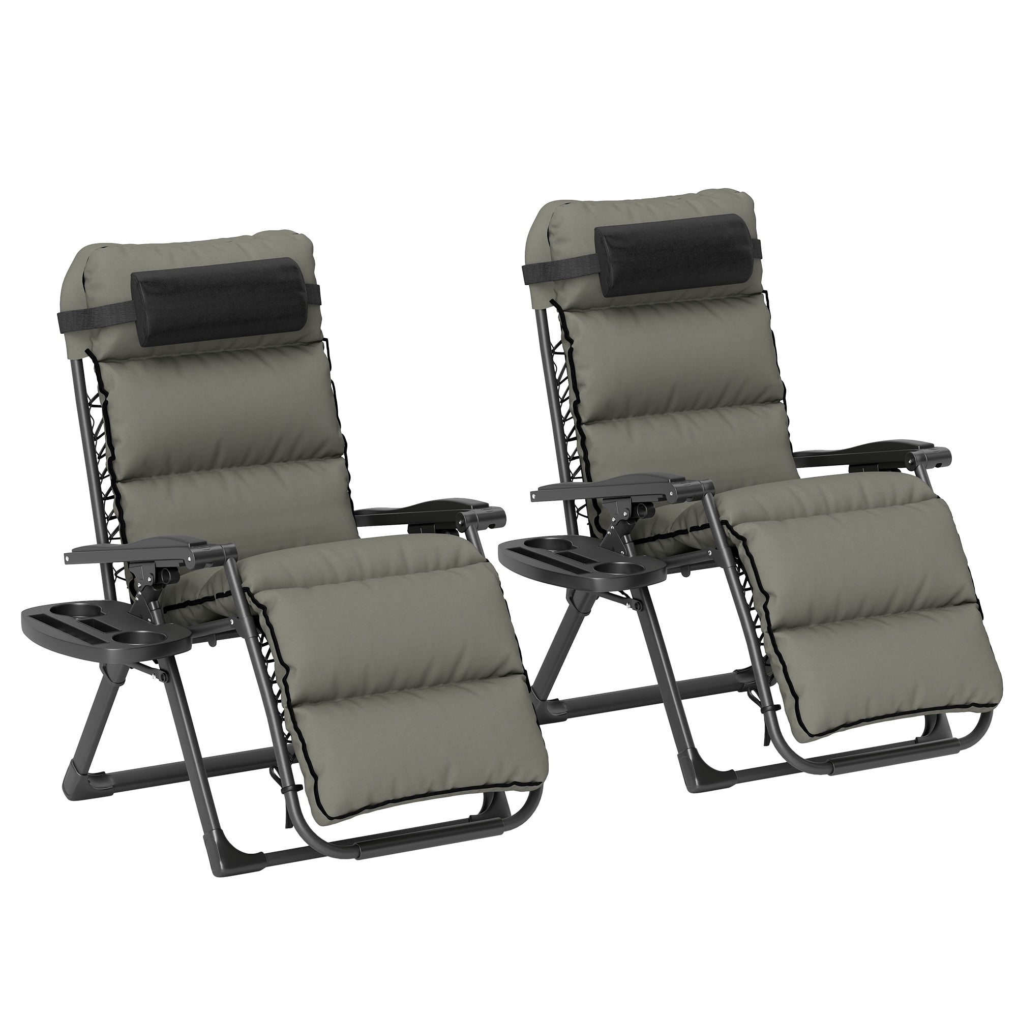 Spthe Zero Gravity Chairs Set of 2, Reclining Folding Zero Gravity ...