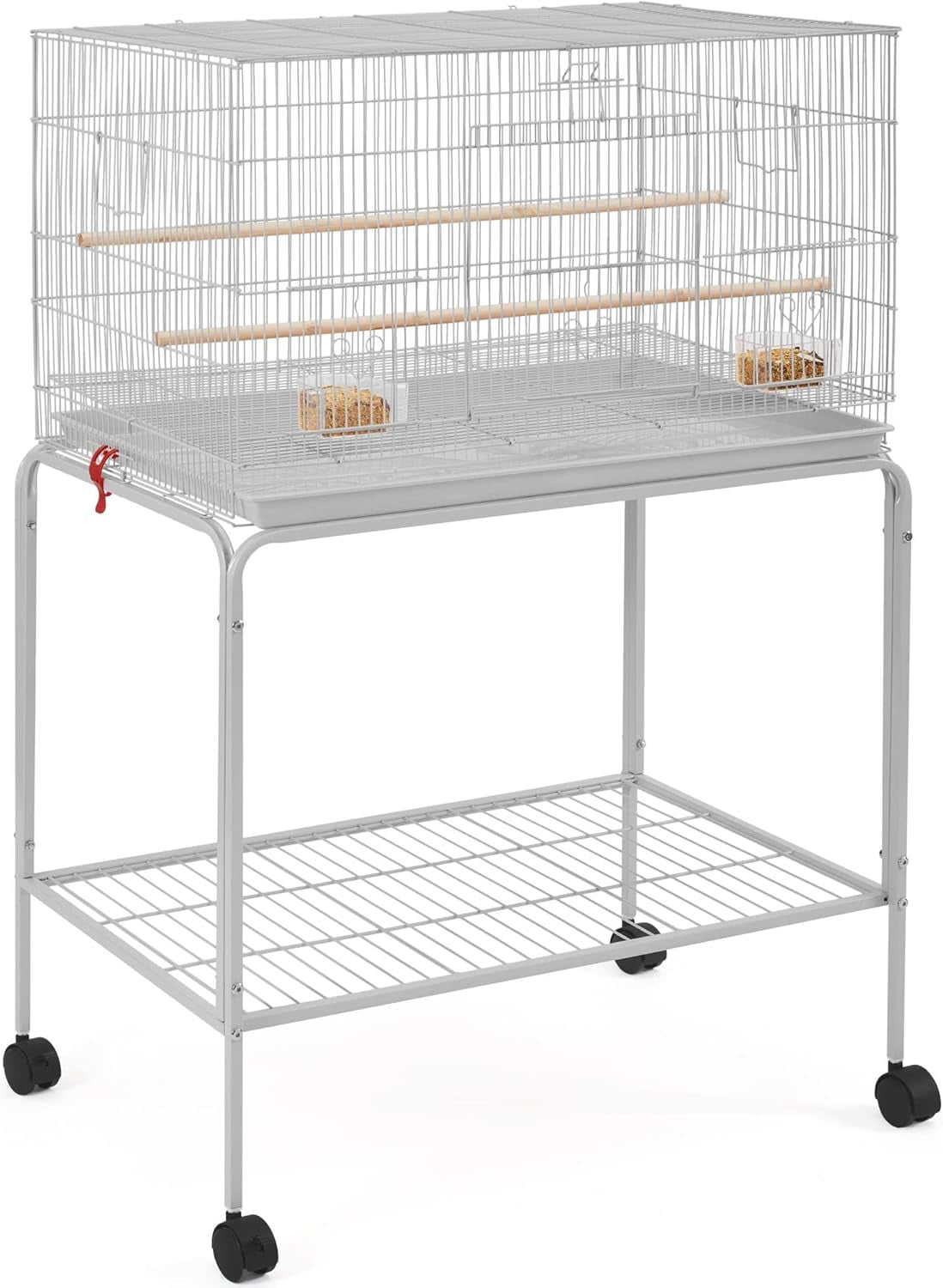 Sptwo 47'' Metal Extra Space Flight Bird Cage Large Flight Parrot Cage ...