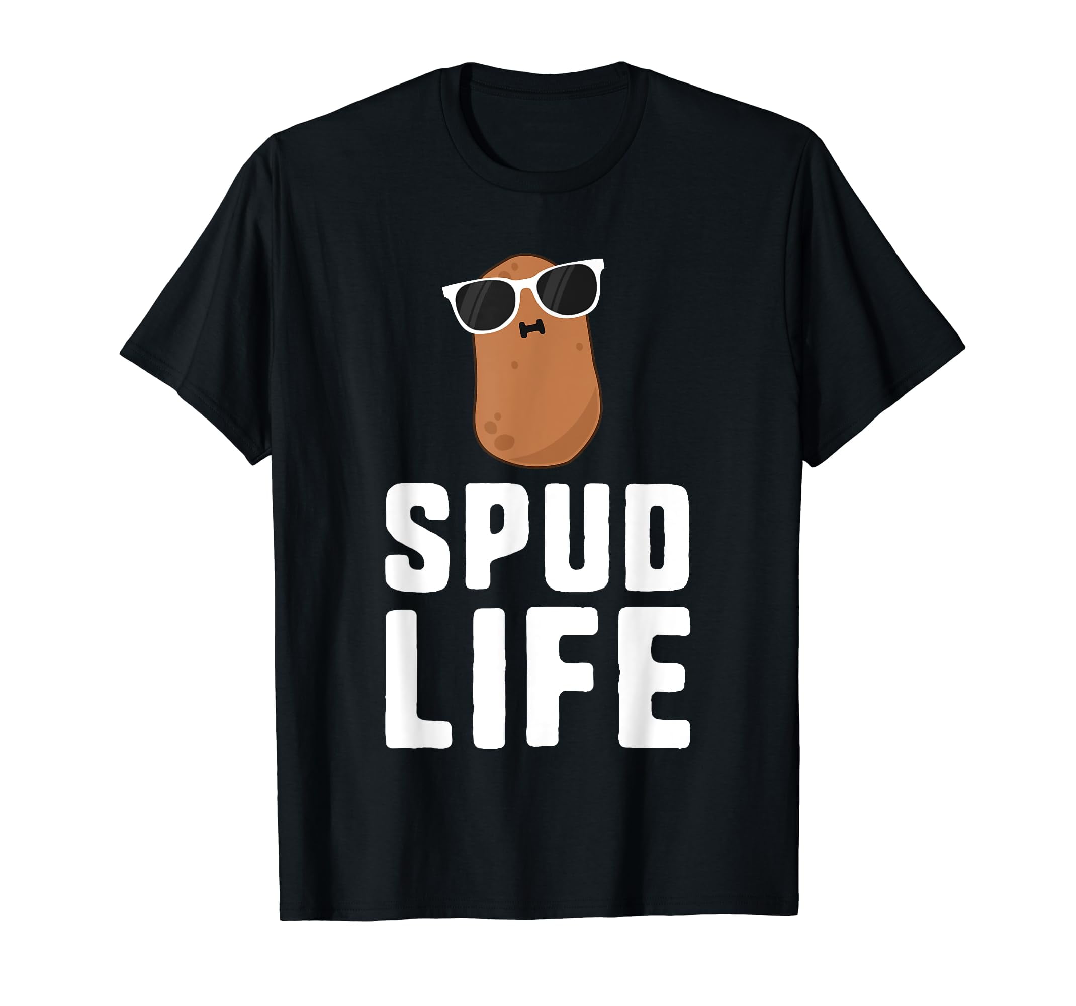 Spud Life Funny Potato Vintage T-Shirt Food Humor Vegetable Gift ...