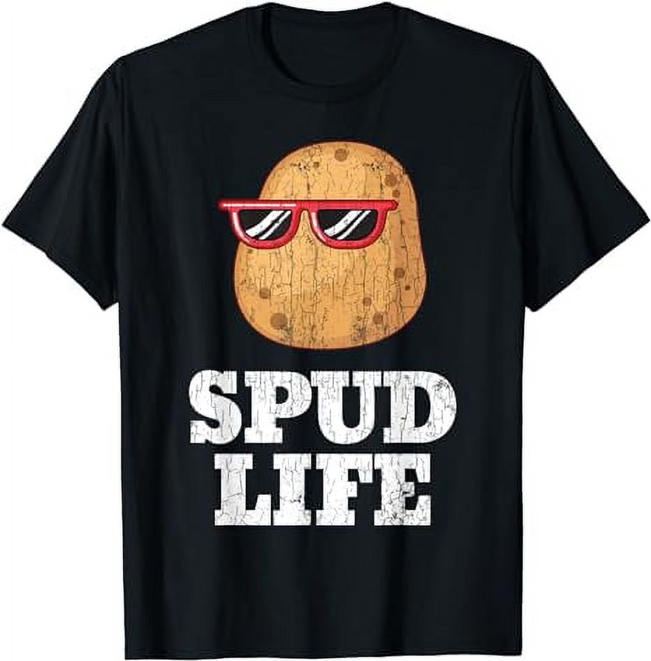 Spud Life Potato Funny Potatoes Vegetables Chips Graphic T-Shirt ...