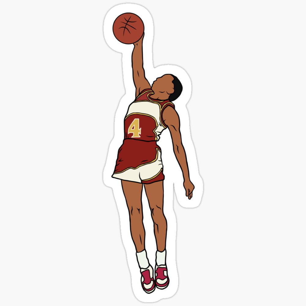 Spud Webb Dunk Sticker Phone Decal Water Bottle Stickers Car Decals ...