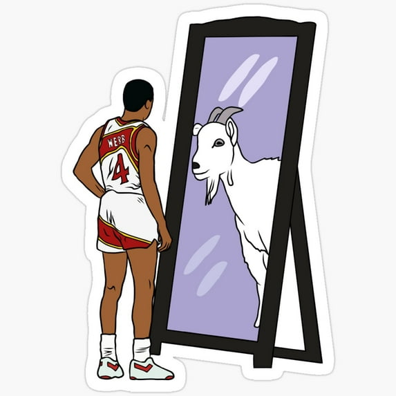 Spud Webb Mirror Goat Sticker Phone Decal Water Bottle Stickers Car ...
