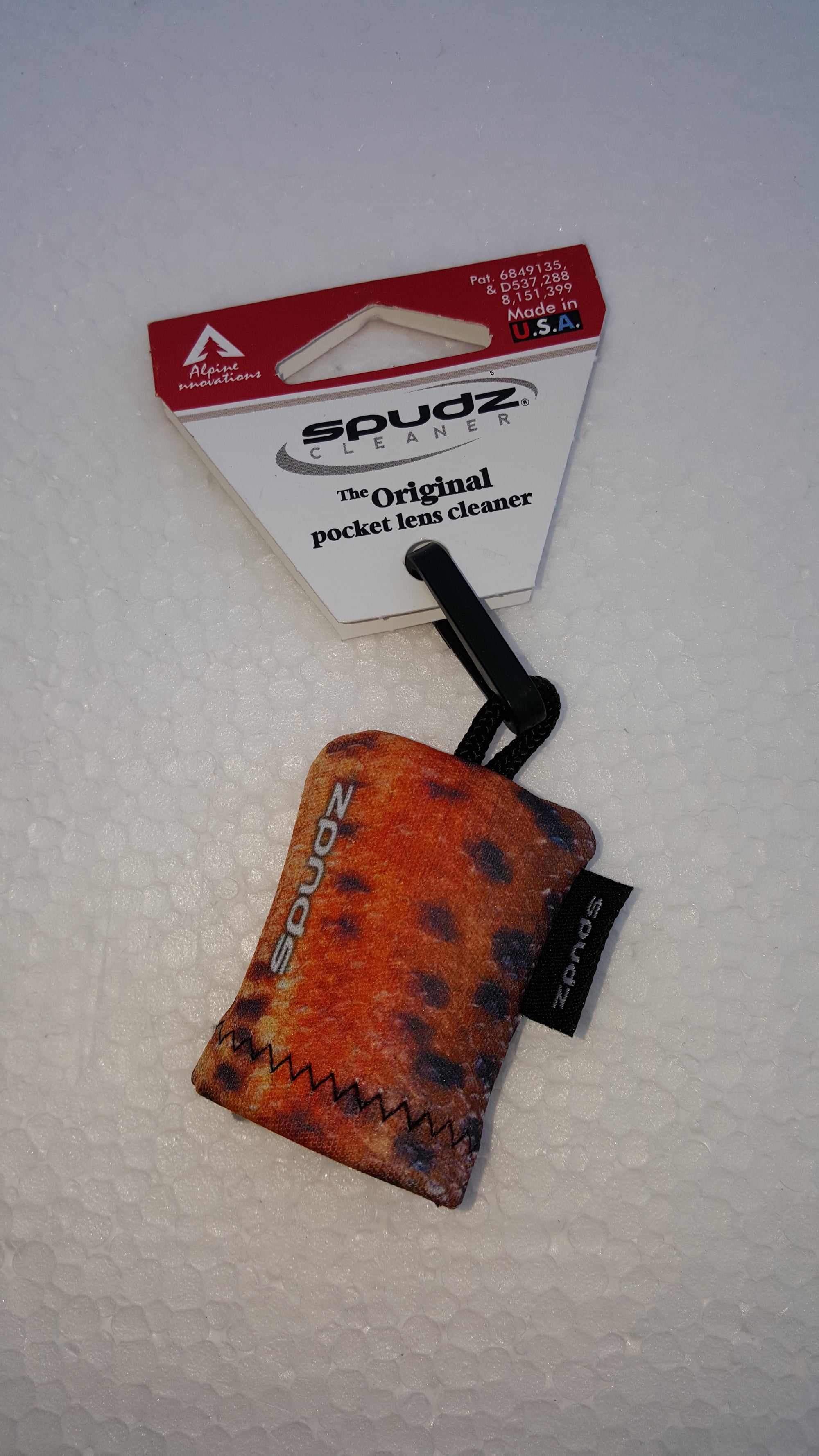 Spudz Micro-Fiber Cleaning Cloth Brown Trout Print - Fly Fishing ...