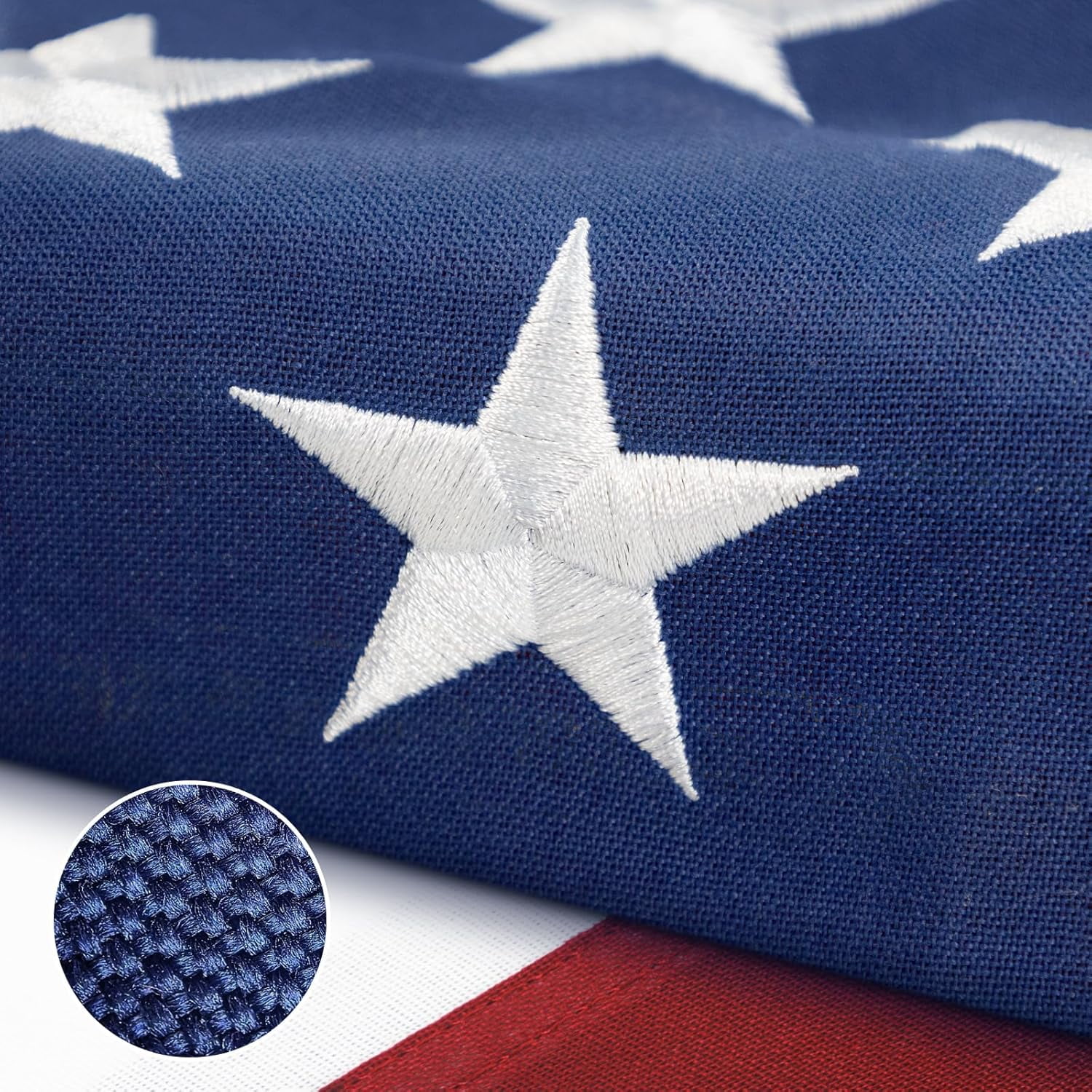 Spun Polyester American Flag 4x6 FT Outdoor, TearProof Series American ...