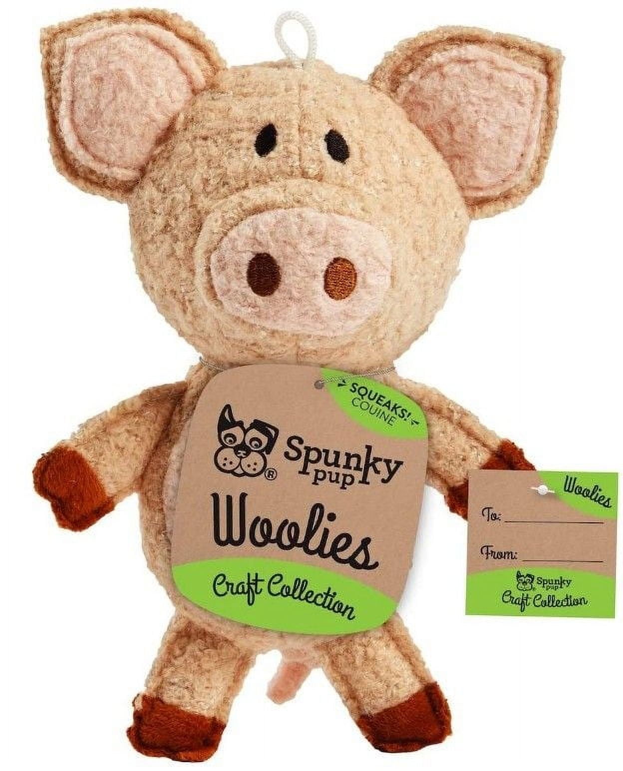 Spunky Pup Woolies Pig Plush Dog Toy - Walmart.com