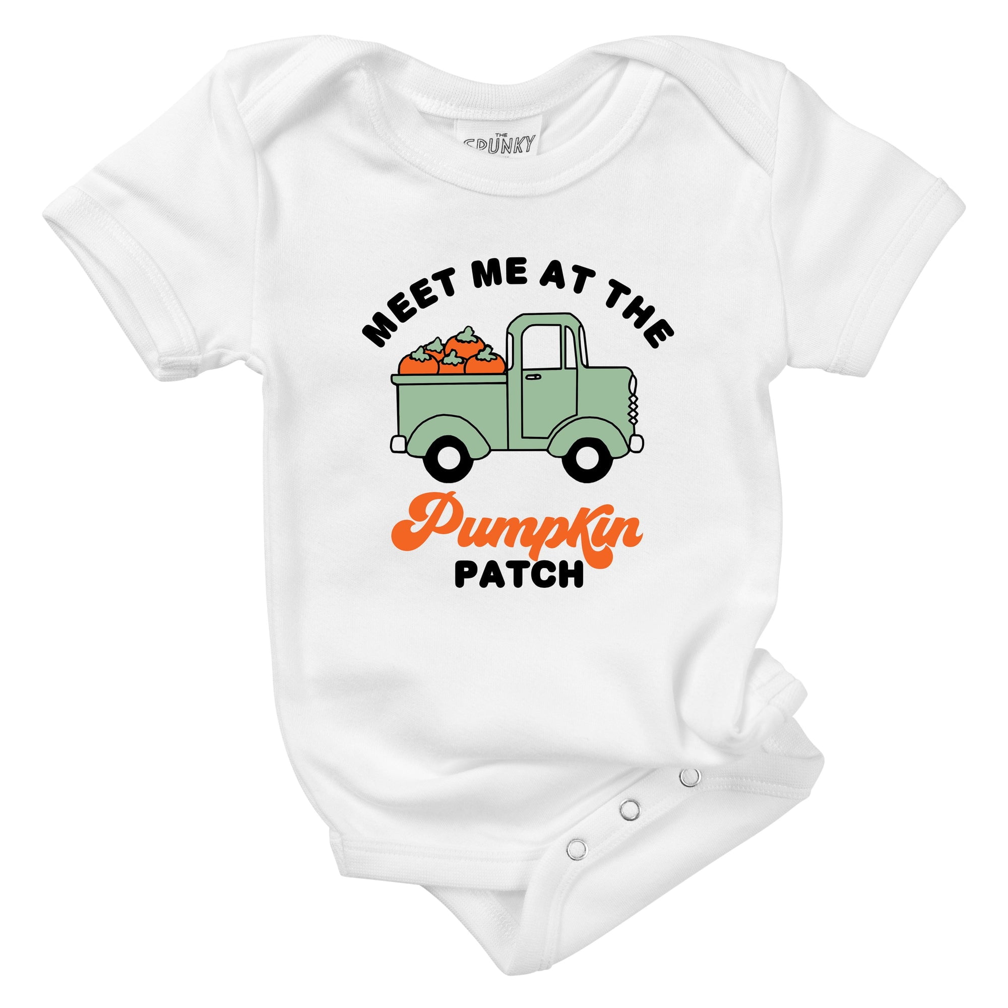 Spunky Stork Boys Pumpkin Patch Truck Organic Cotton Halloween Top ...