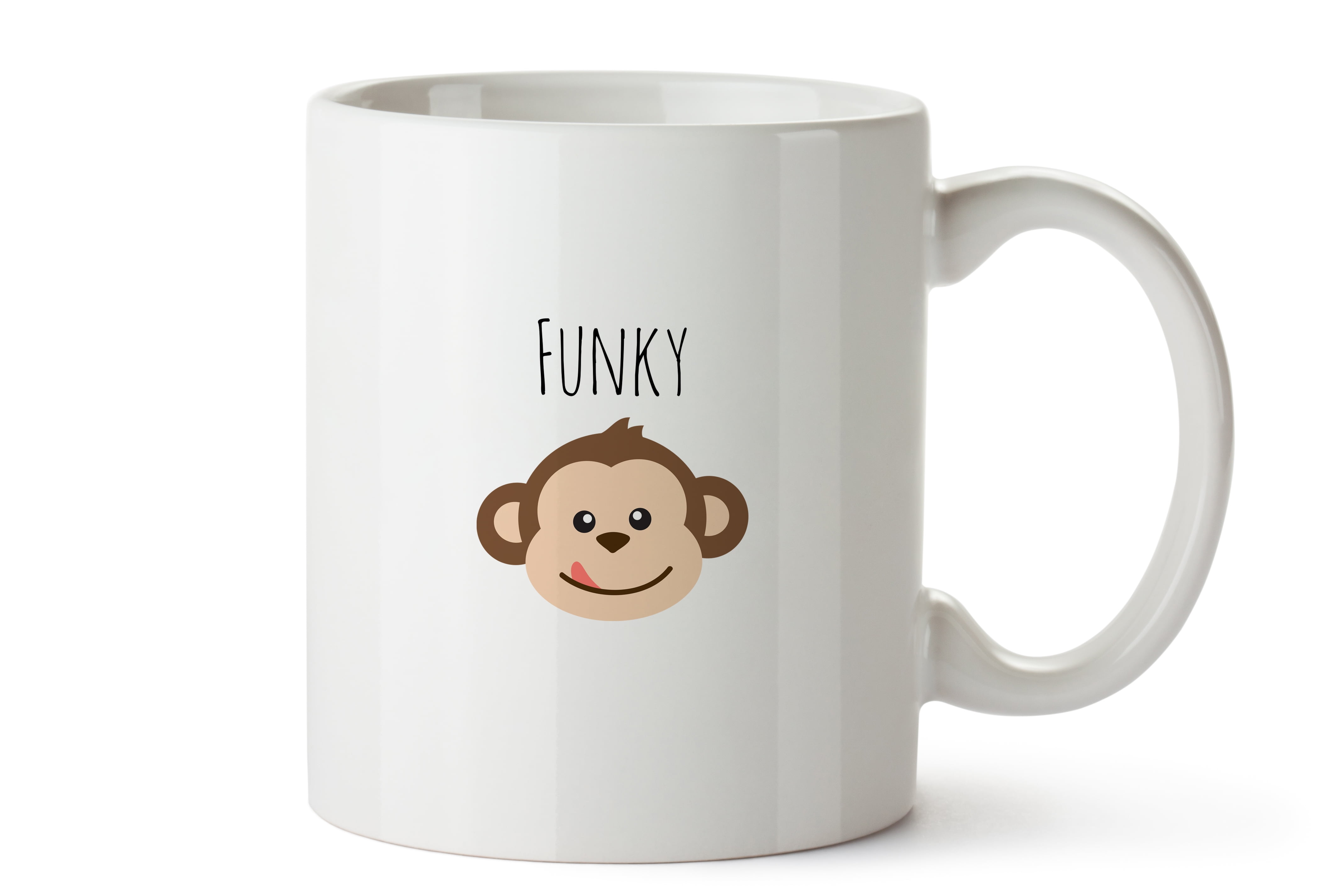 SpunkySwell 11 oz. "Funky Monkey" Wordplay Ceramic Mug - Walmart.com