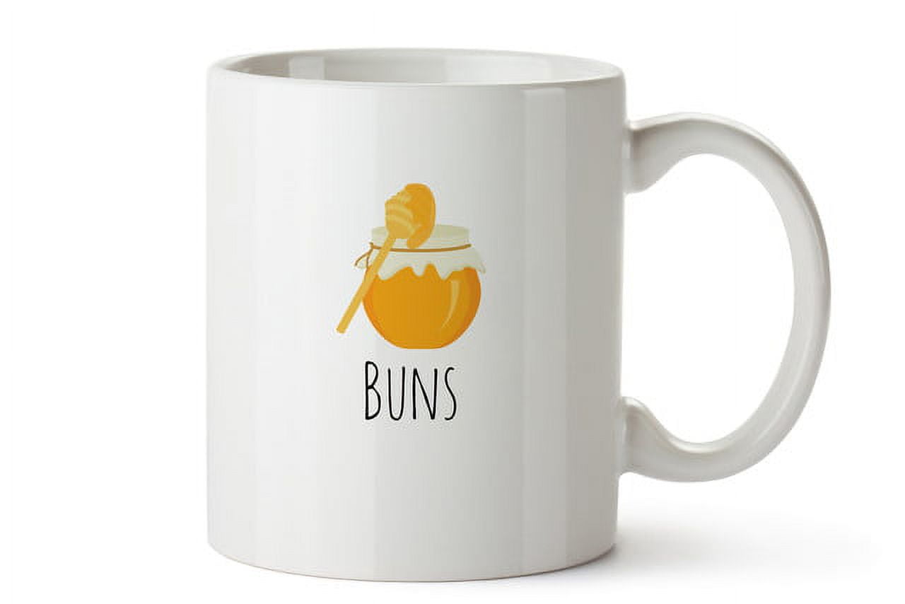 SpunkySwell 11 oz. "Honey Buns" Wordplay Ceramic Mug - Walmart.com