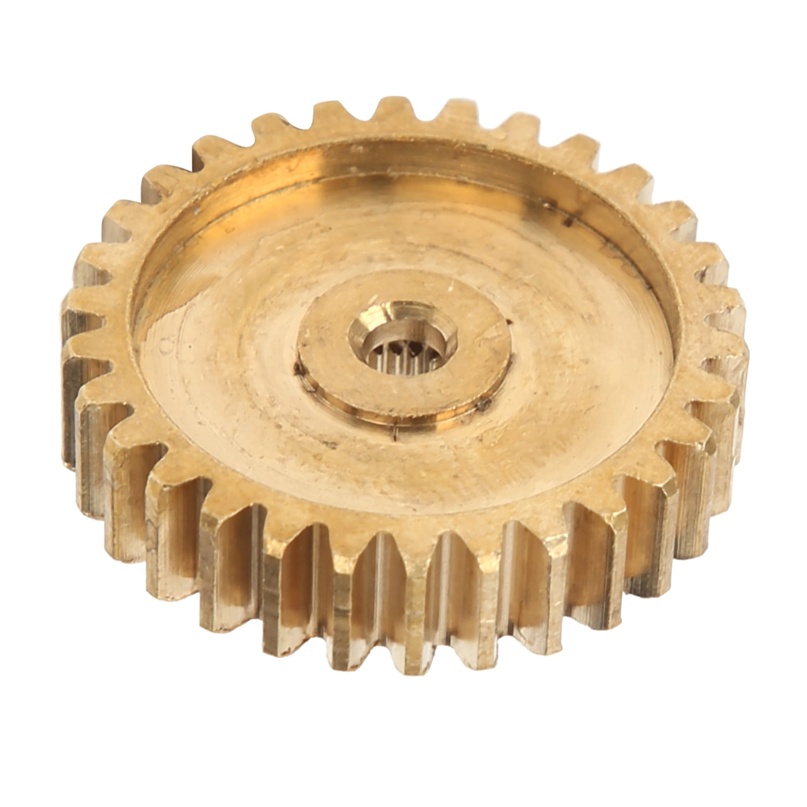Spur Gear Brass 30 Tooth for Servo 25 Tooth Spline 0.8 Mod Industrial ...