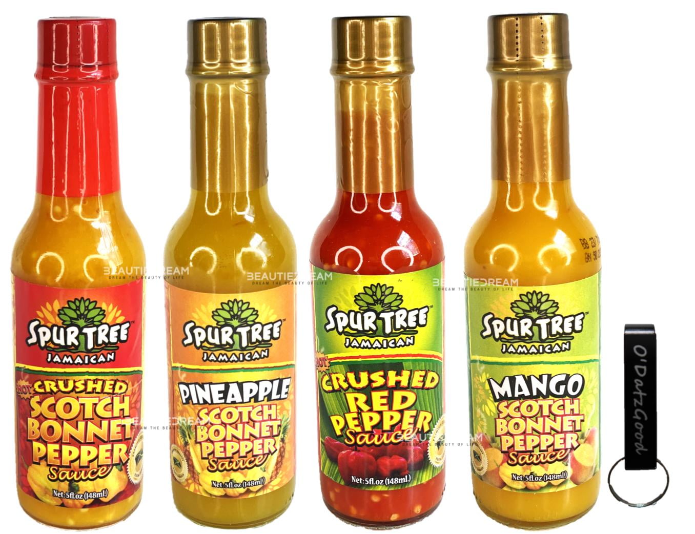 Spur Tree Hot Sauce Scotch Bonnet Pepper, Pinapple, Mango, Crushed Red ...