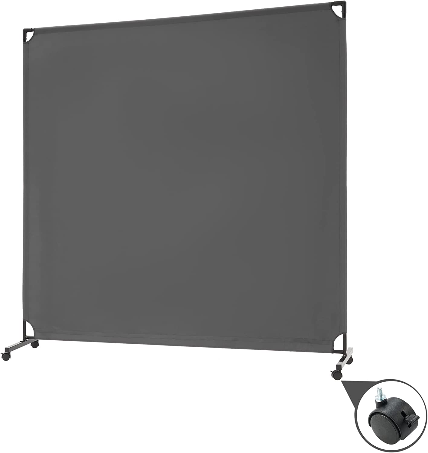 Spurgehom 6FT Single Panel Rolling Room Divider, Partition Privacy ...