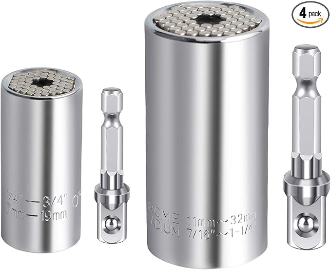 Spurtar Universal Socket Set (11-32mm 7-19mm) Multi-Function Universal ...