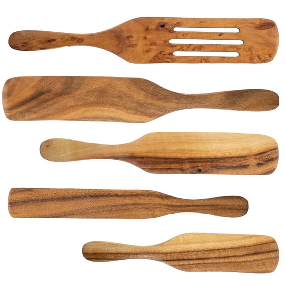 Kuroiy Teak Wood Long Handle Spatula | Stirring Spatula Cookware ...