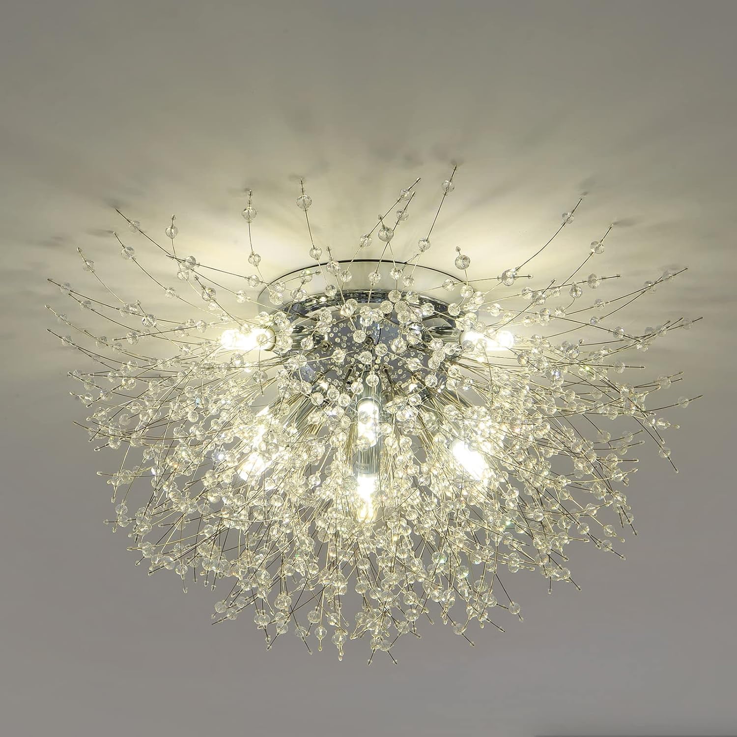 Sputnik Flush Mount Ceiling Light Fixtures, Modern Firework Chandelier ...