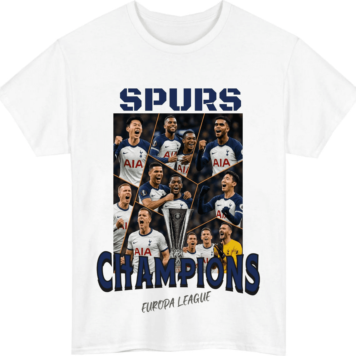 Spuu...urs Europa League Champions Shirt 2025 Tshirt To..0tten..ham ...