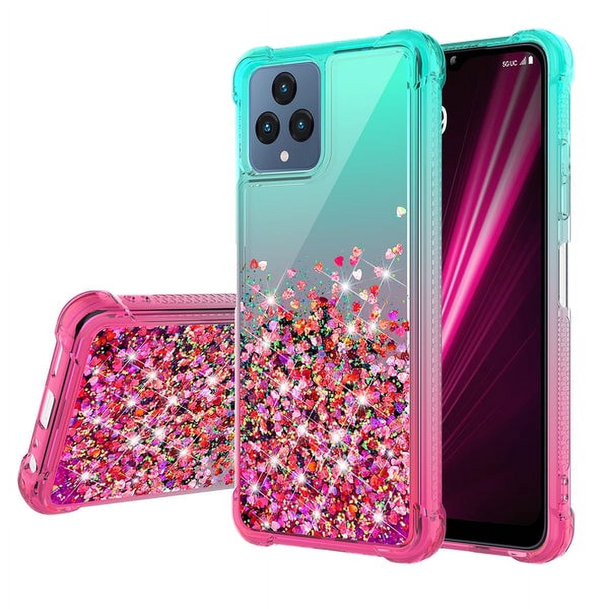 Spy Case for T-Mobile Revvl 6 5G Case Liquid Glitter Phone Case Cover w ...