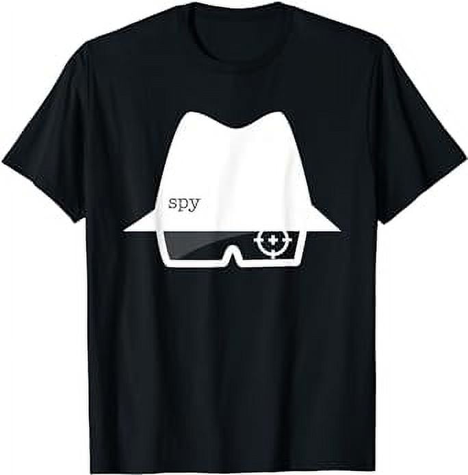 Spy Hat and Glasses Graphic T-Shirt - Walmart.com