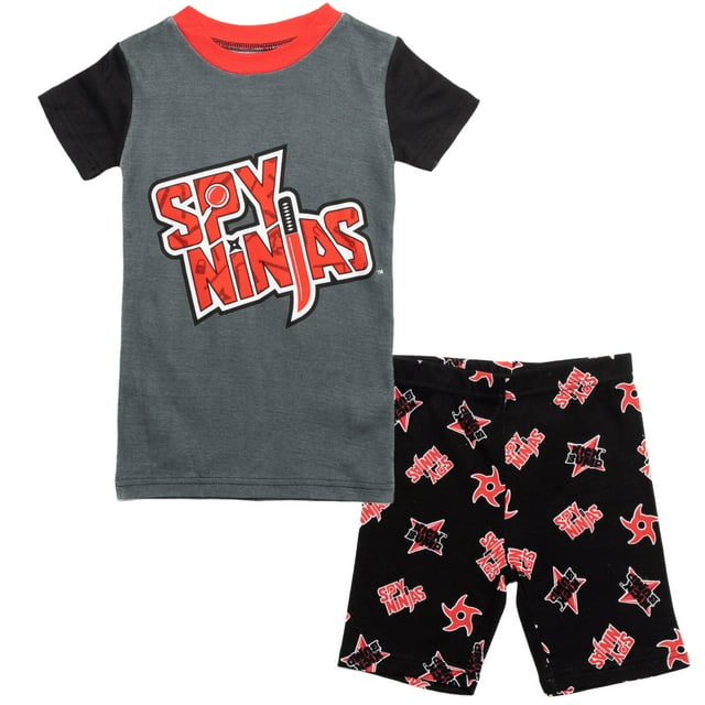 Spy Ninjas Little Boys Pajama Shirt and Shorts Sleep Set Little Kid to ...