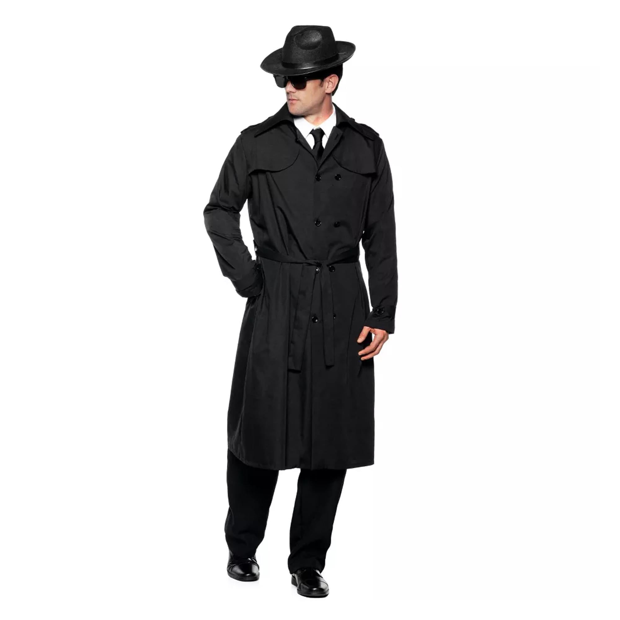 Underwraps Halloween Spy Trench Coat Costume for Adults | Secret Agent ...