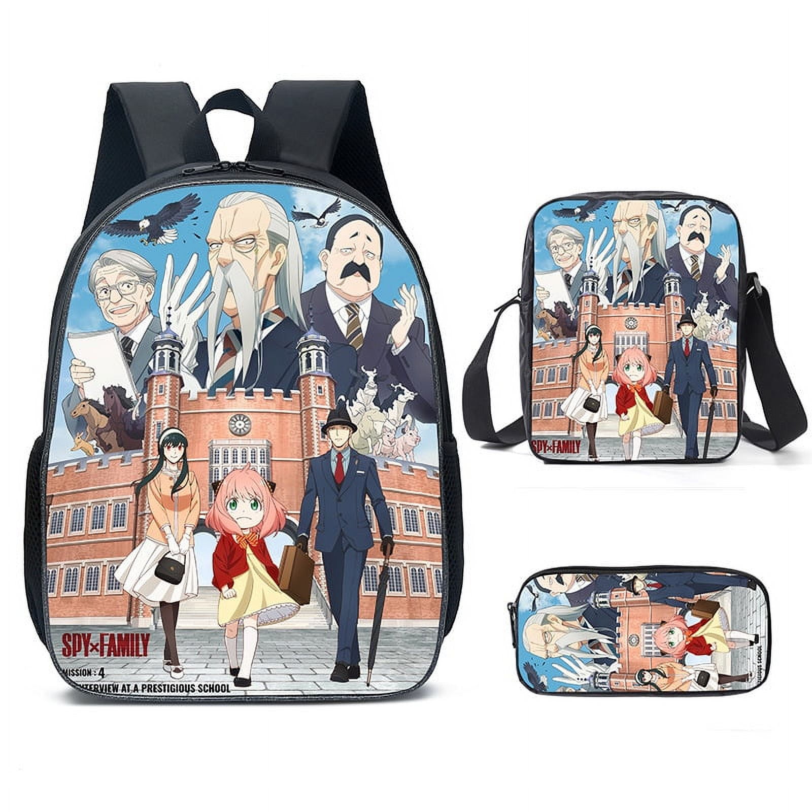 Spy X Family Backpack Three Piece Set School Bag Children'S Shoulder ...