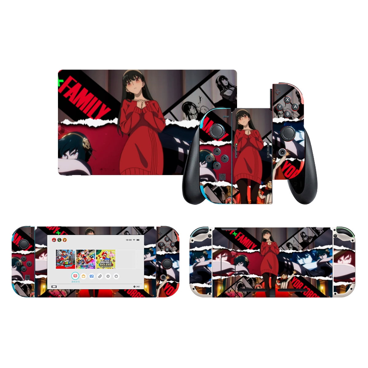 Spy X Family Game Switch Skin - Anime Cartoon Game Sticker, No Bubble ...