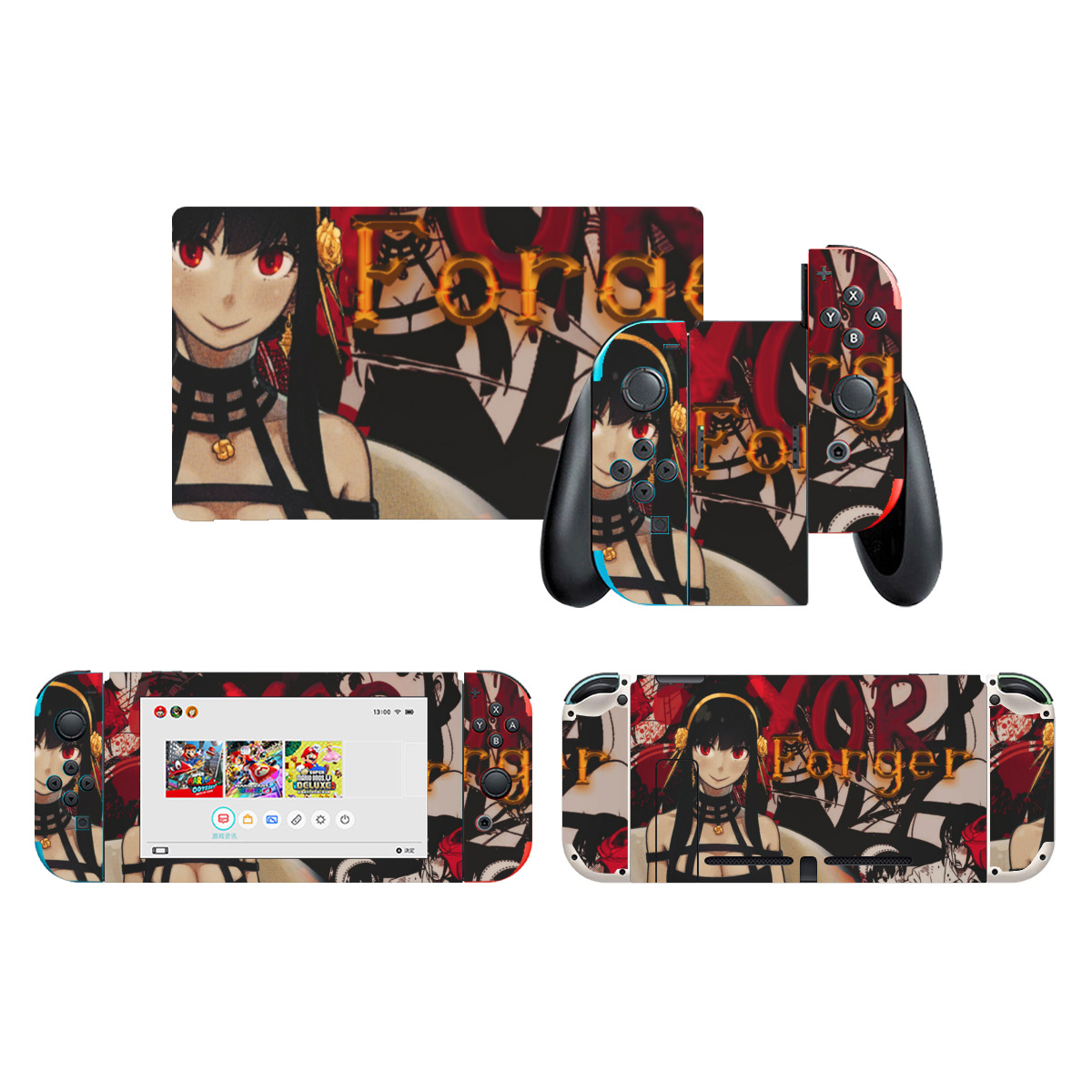 Spy X Family Game Switch Skin - Anime Cartoon Game Sticker, No Bubble ...