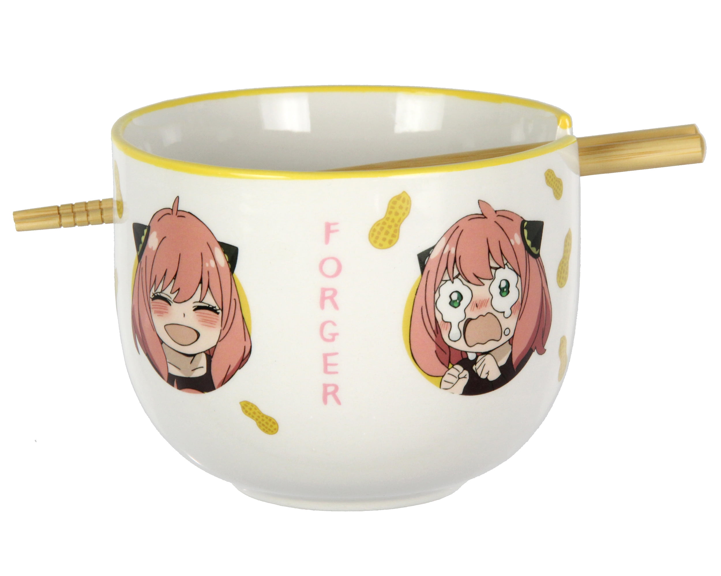 Spy x Family Anime Manga Many Faces Of Anya Ramen Bowl Bundle with Soup ...