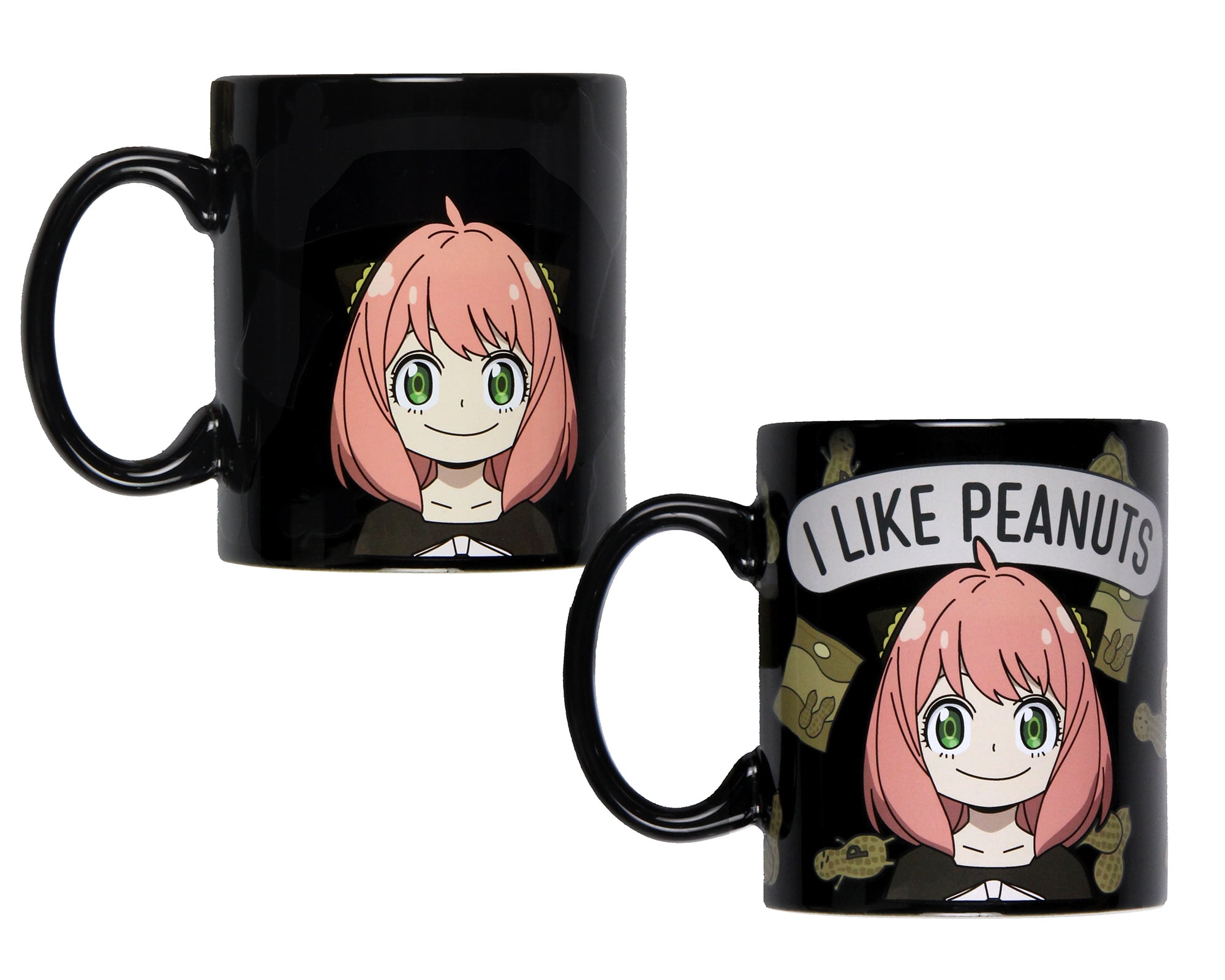 Spy x Family Anime Merch Anya Forger I like Peanuts Heat Changing 16 OZ ...