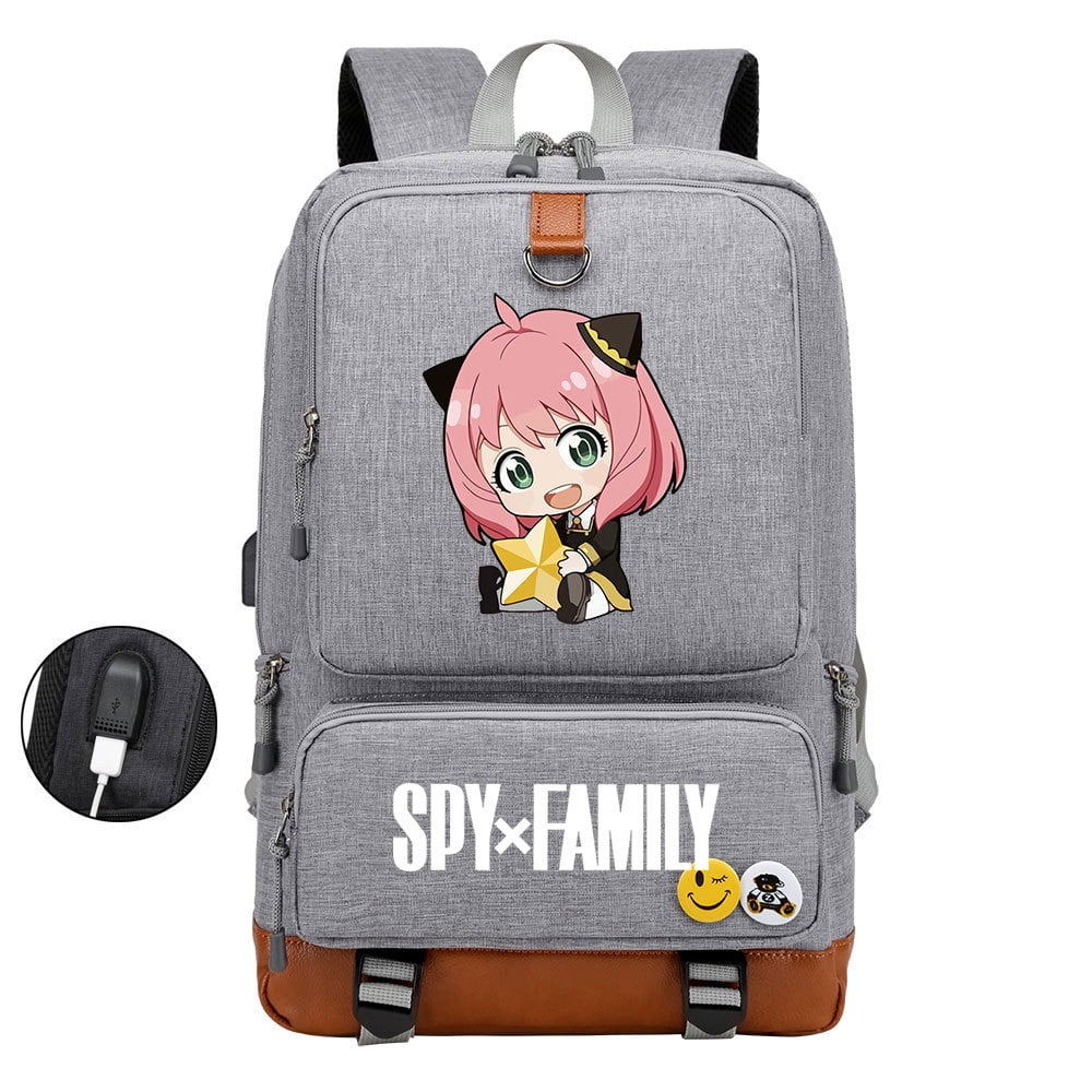 Spy x Family Backpack with USB Charging, Multi-Pocket Design, and ...