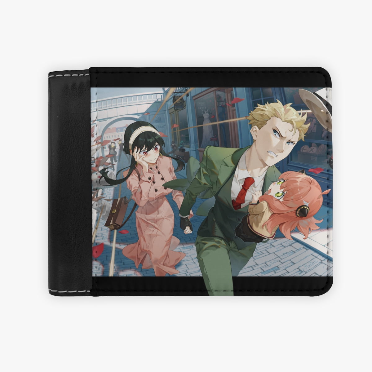 Spy x Family Slim Wallet for Men ID Window with RFID Blocking Front ...