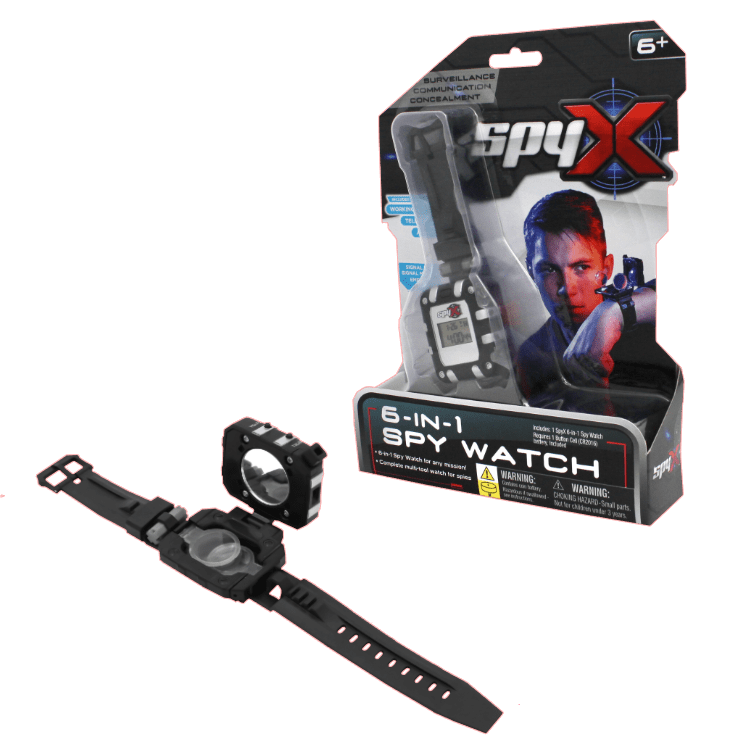 SpyX / 6-in-1 Watch - 6 Functions Spy Toy Watch. Includes: Telescope ...