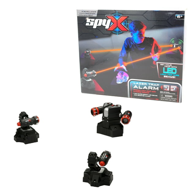 SpyX Lazer Trap Alarm: Invisible Beam Barrier, Spy Toy Set for Kids ...