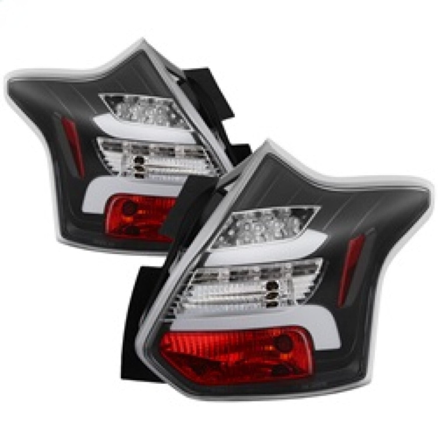Spyder LED Tail Lights for 2012-2014 Ford Focus 5DR, Black - OEM ...