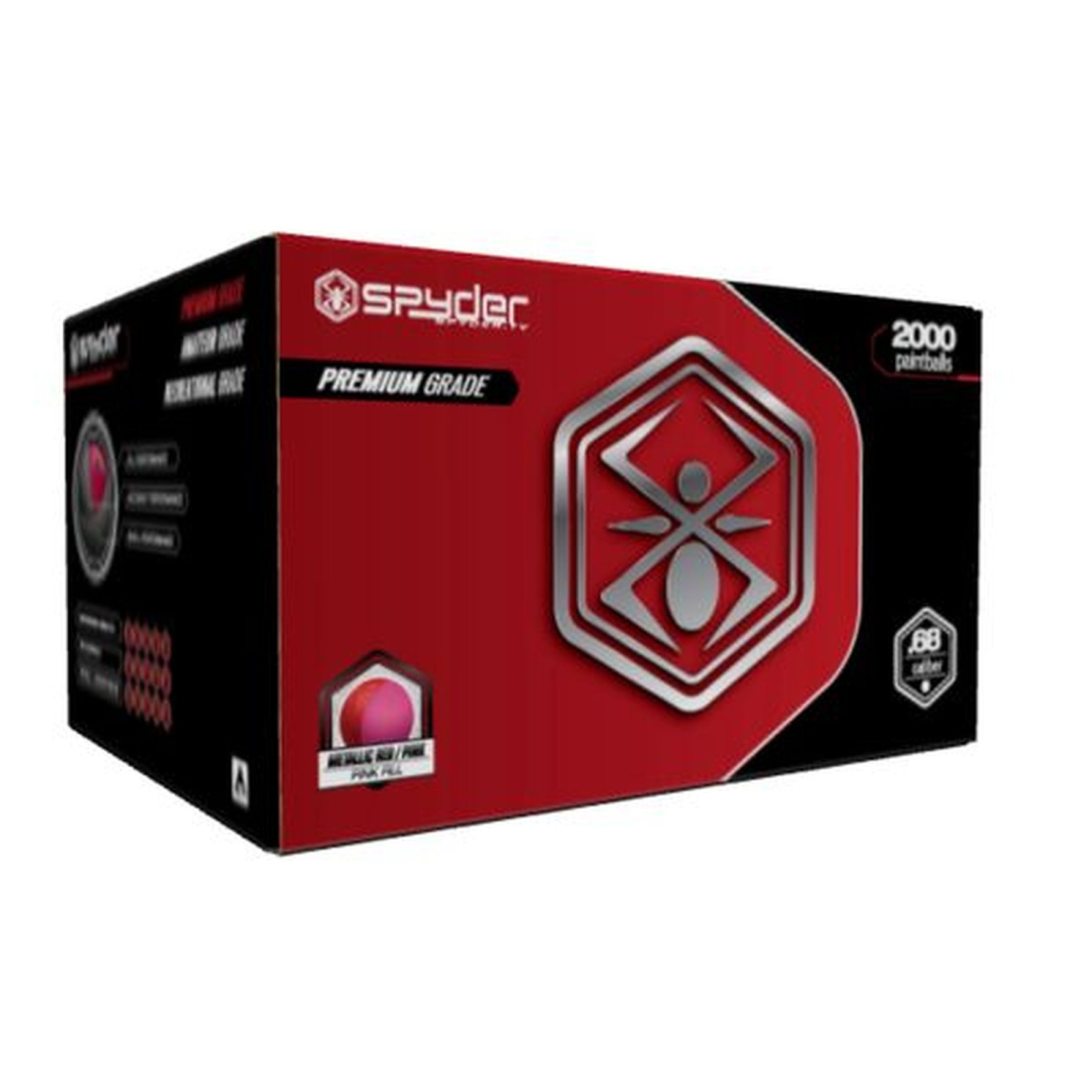 Spyder 2,000ct 68 Caliber Paintballs with Pink Fill and Shell - Walmart.com