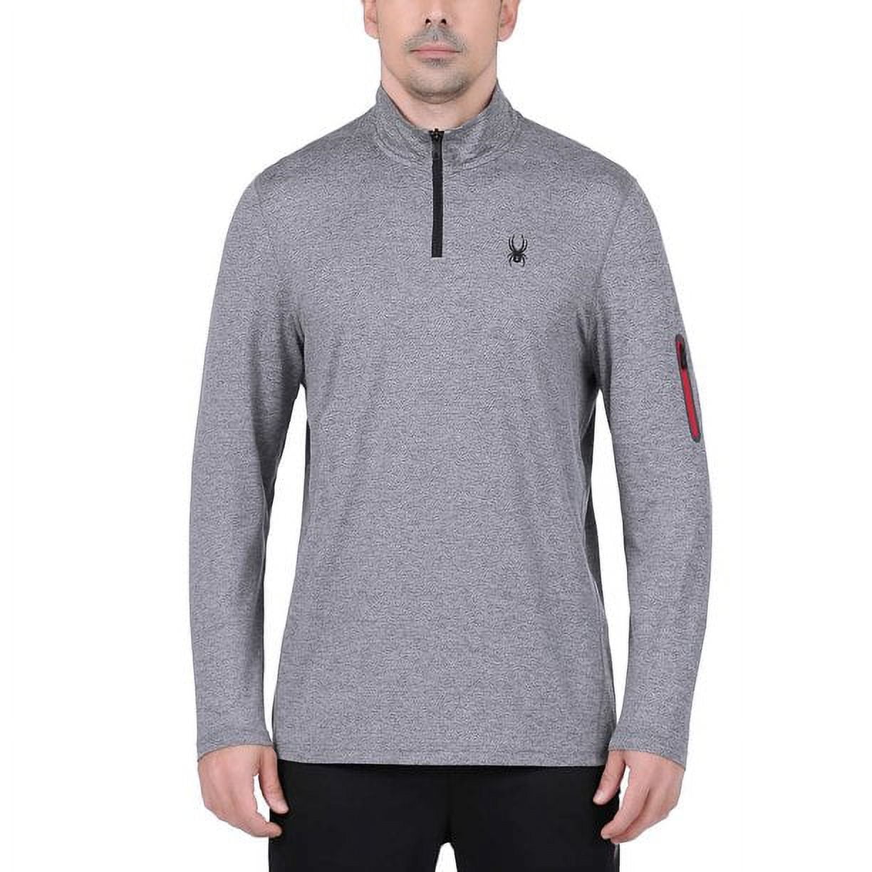 Spyder Active Menâ€™s Light Weight Half-Zip (Gray, Small) - Walmart.com