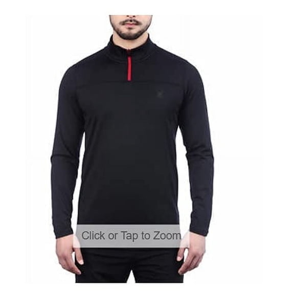 Spyder Active Men’s Performance ¼ Zip Winter Pullover (Black, XX-Large ...