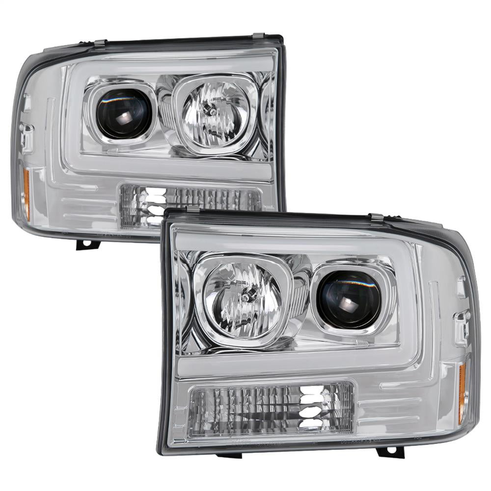 Spyder Auto Light Bar Projector Headlights (Chrome) - 5084675 Fits ...