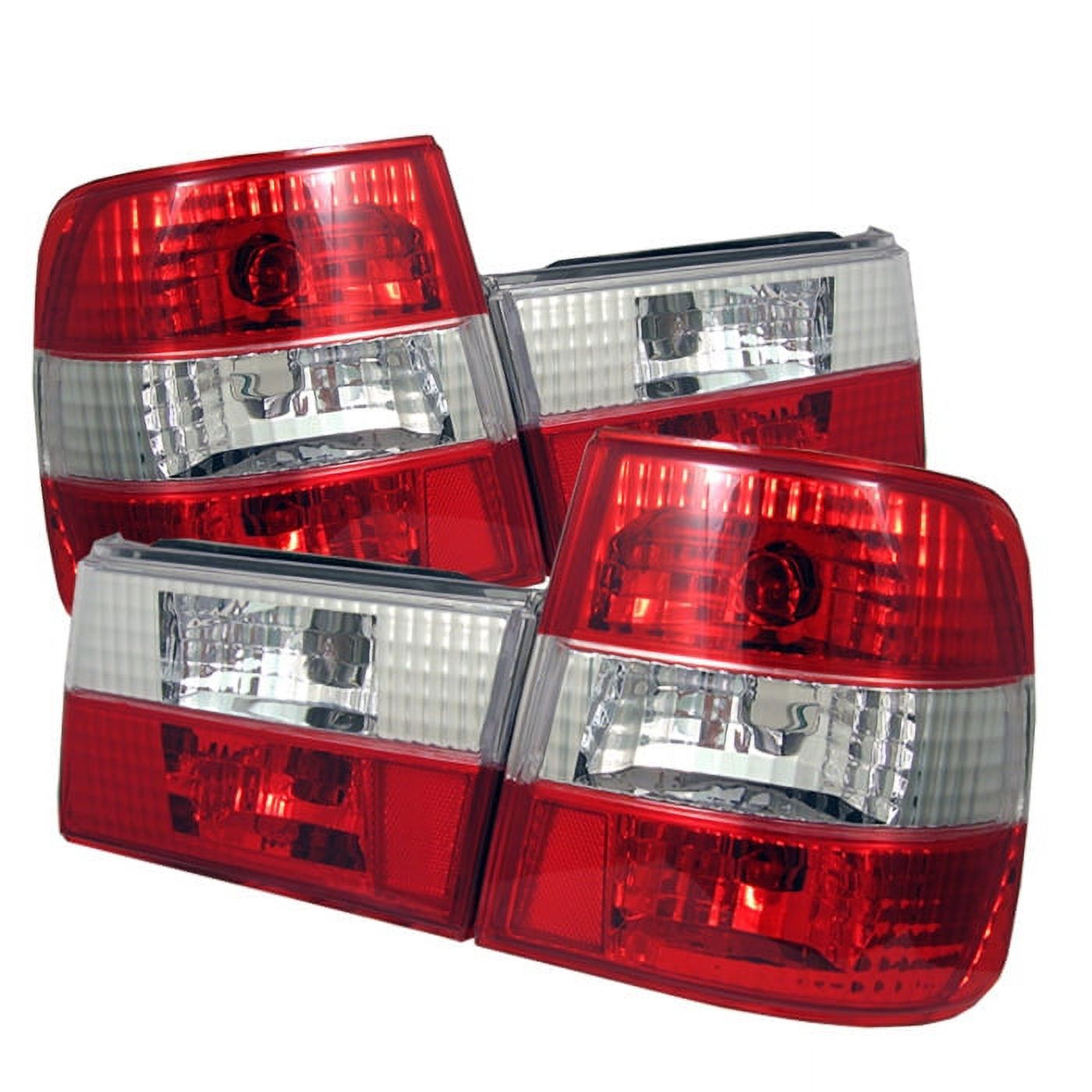 Spyder BMW E34 5-Series 88-95 Euro Style Tail Lights - Red Clear Fits ...