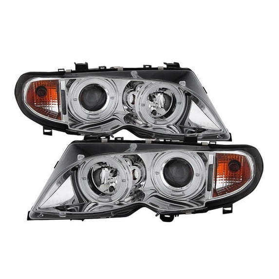 Spyder BMW E46 3-Series 02-05 4DR Projector Headlights 1PC - LED Halo ...